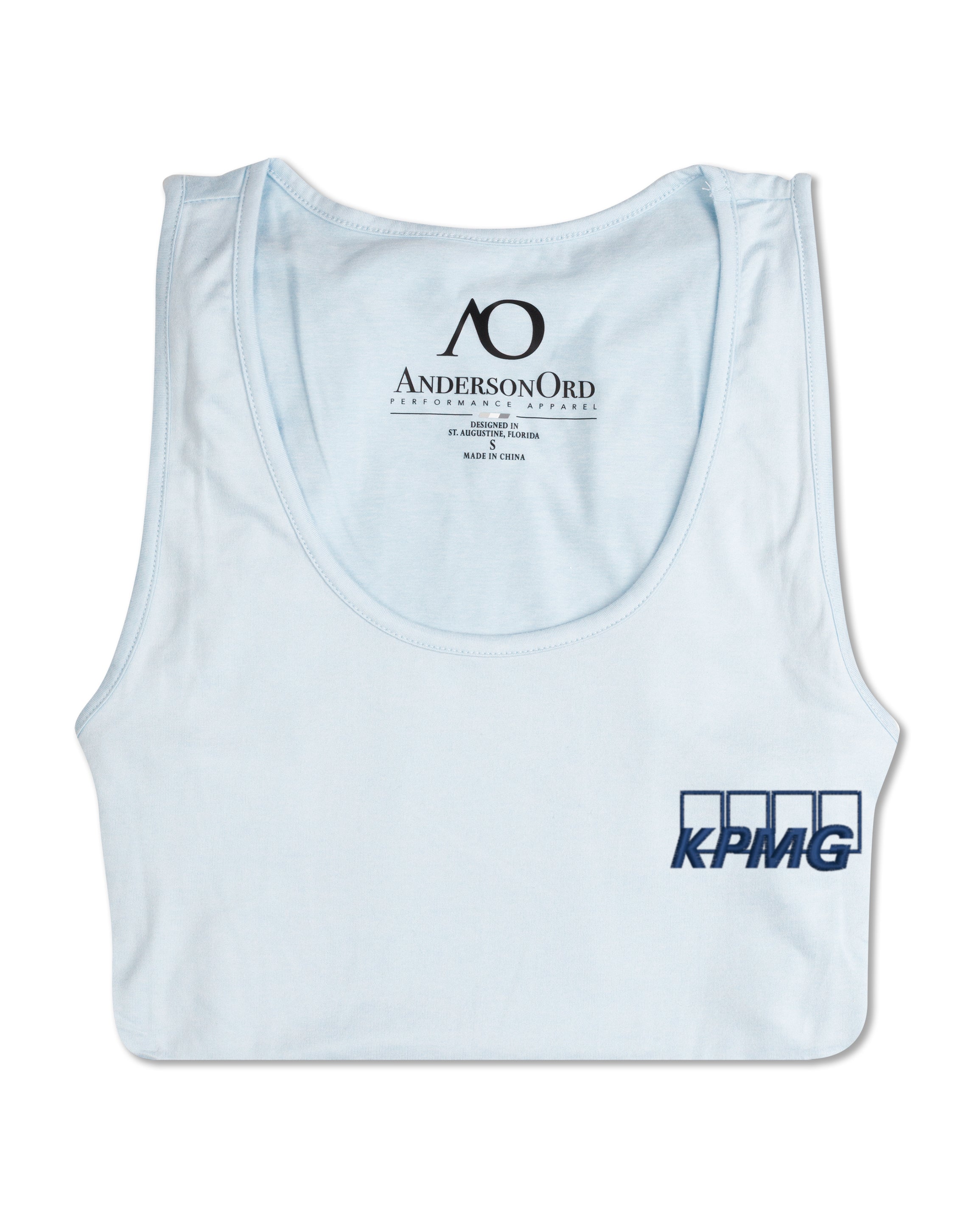 Women's Butter Tank KPMG - Sky Heather – AndersonOrd Performance Apparel