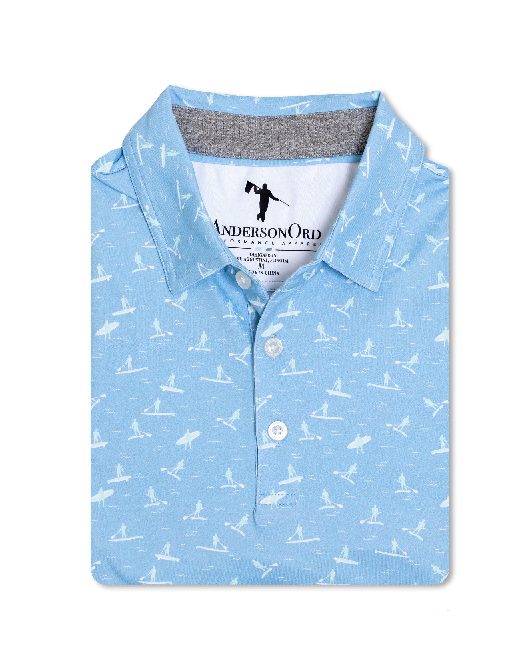 Maximus Polo - Dutch Canal/Salt Air/White – AndersonOrd Performance Apparel